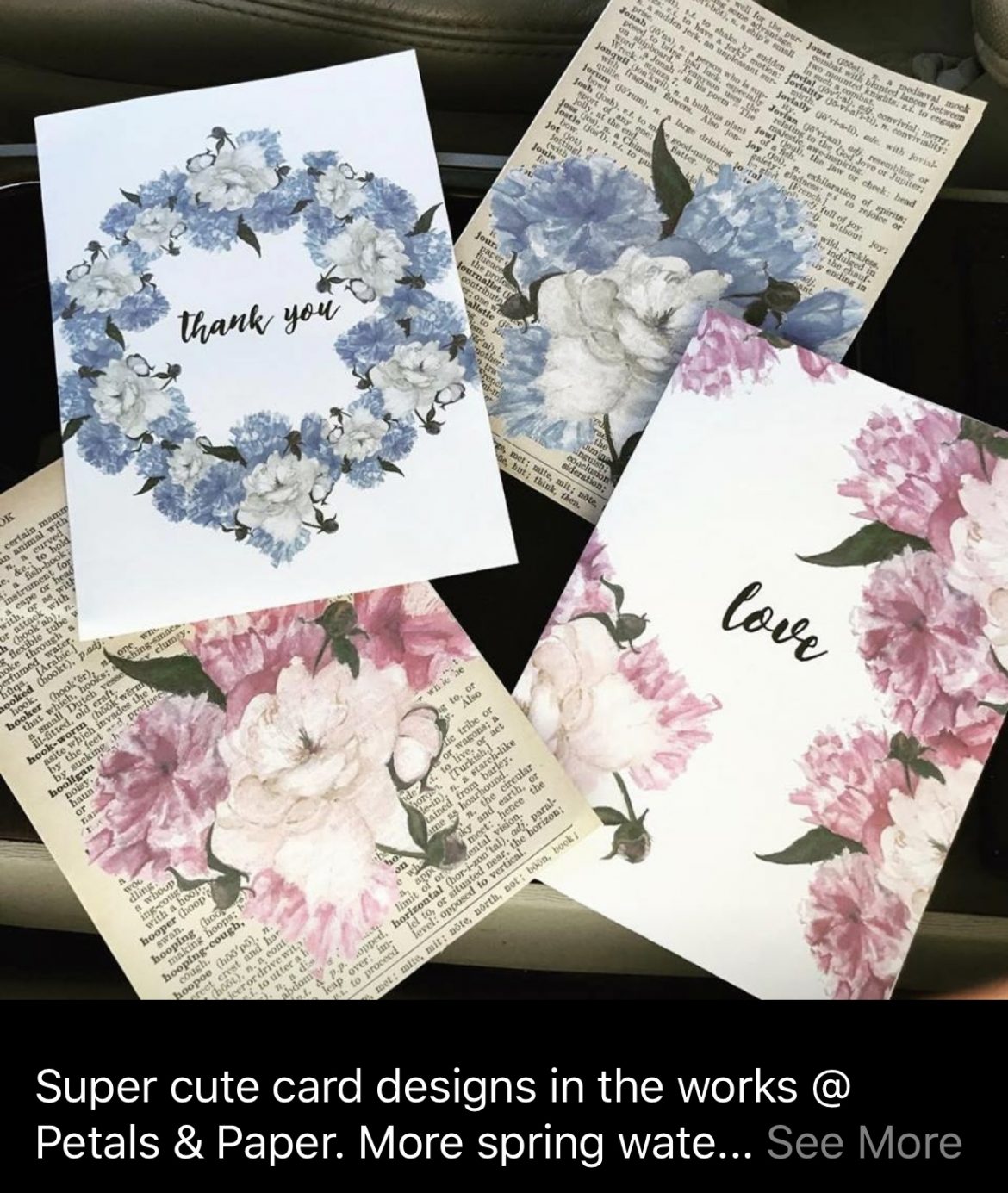 Art: Drawings & Designs – Petals & Paper