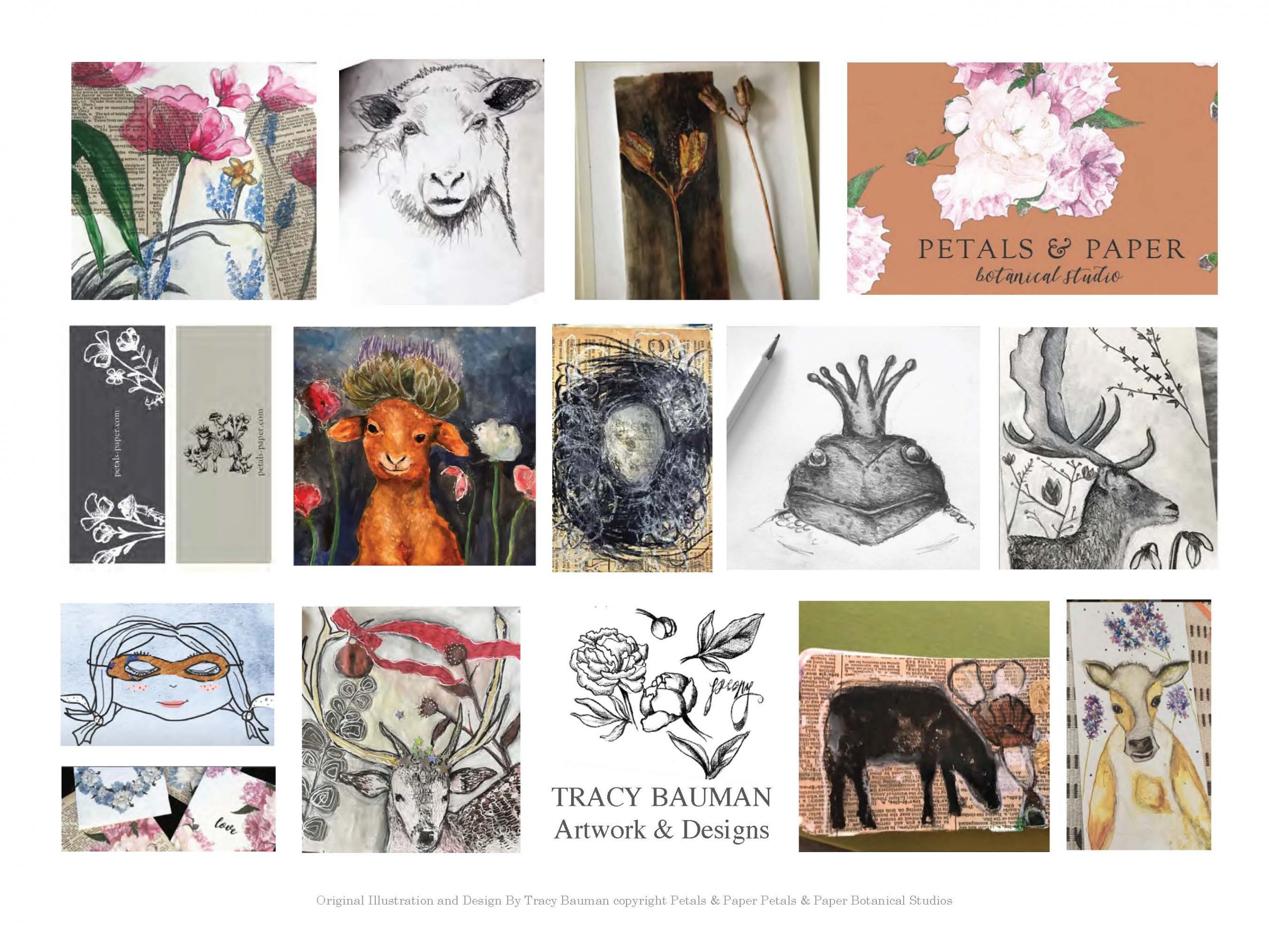 Art: Drawings & Designs – Petals & Paper